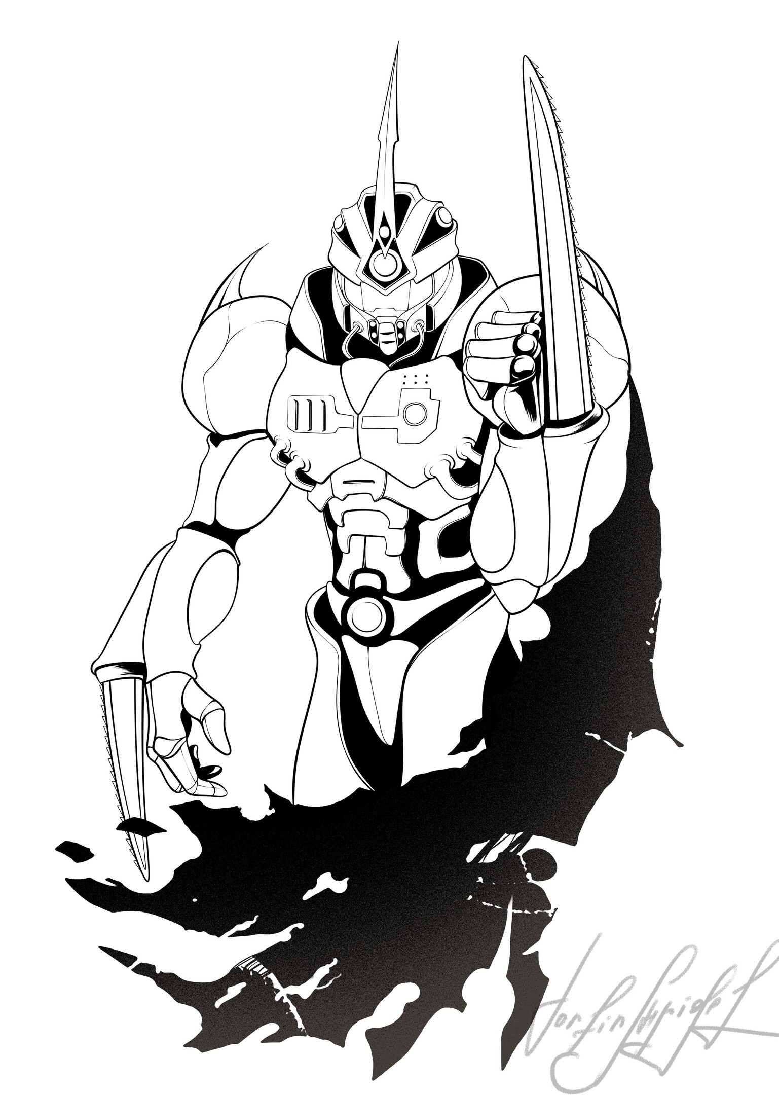 guyver coloring pages