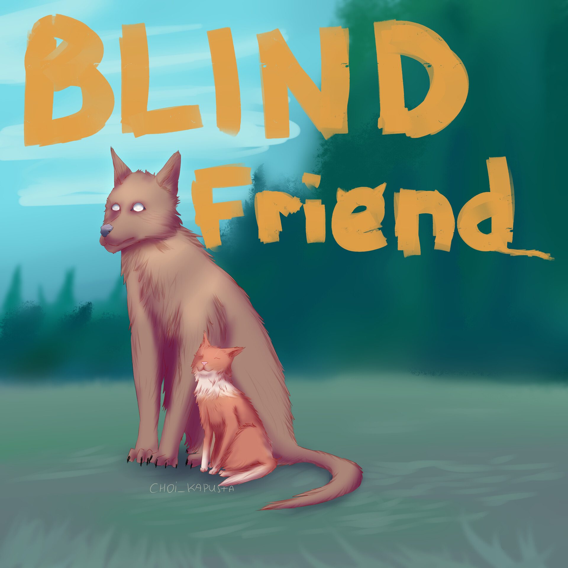 ArtStation - Comics. Blind Friend