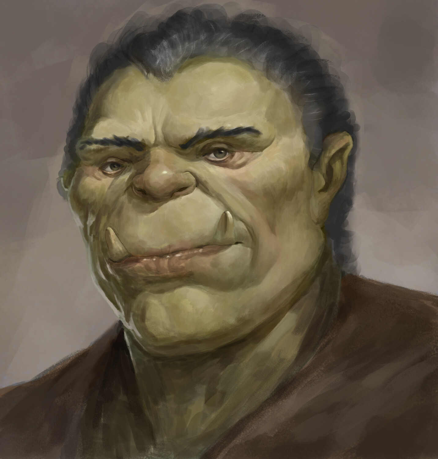 ArtStation - Orc Guy Portrait