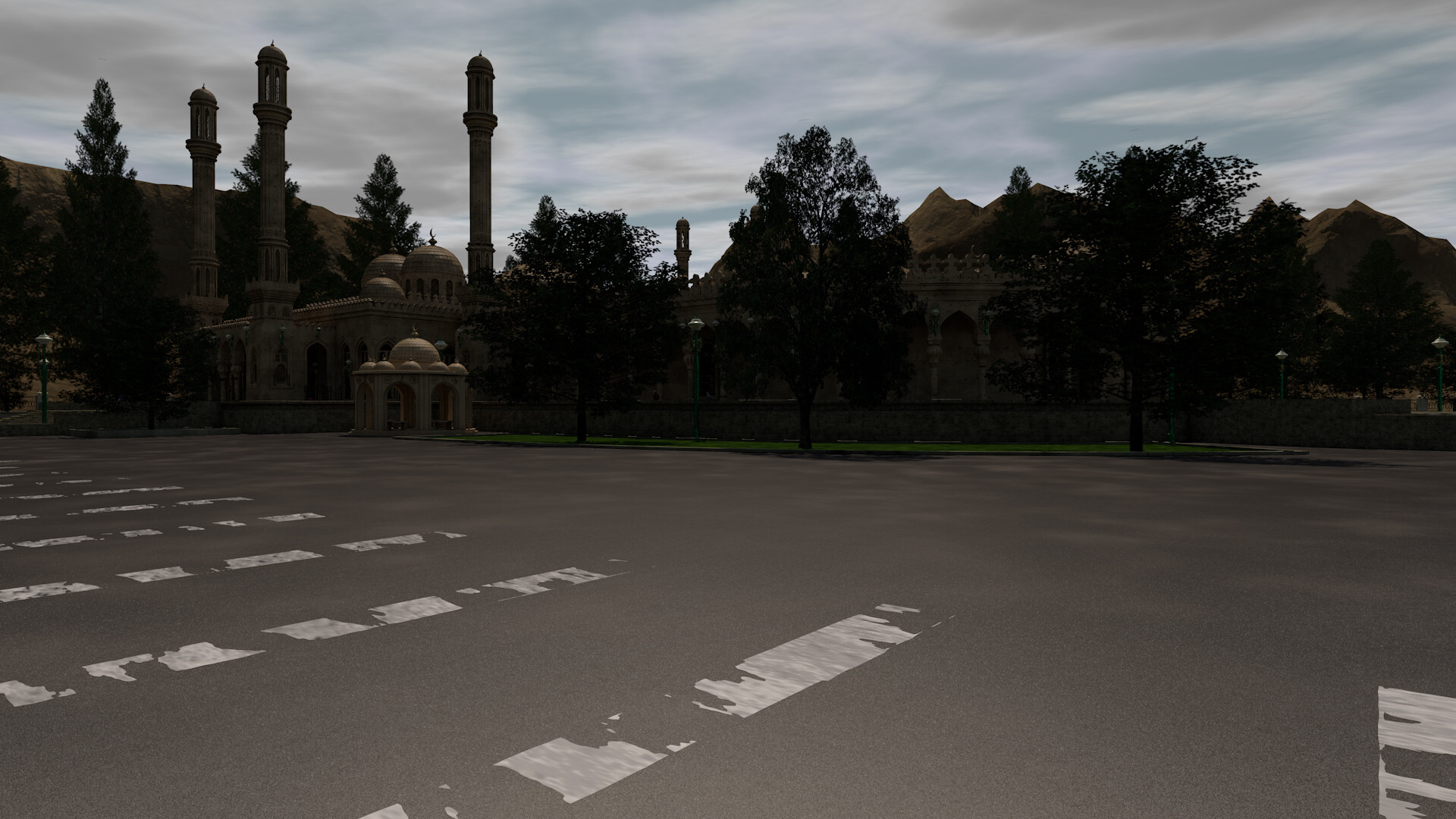 ArtStation - 3D modeling-Simulation of Al-Saleh Mosque Yemeni ...