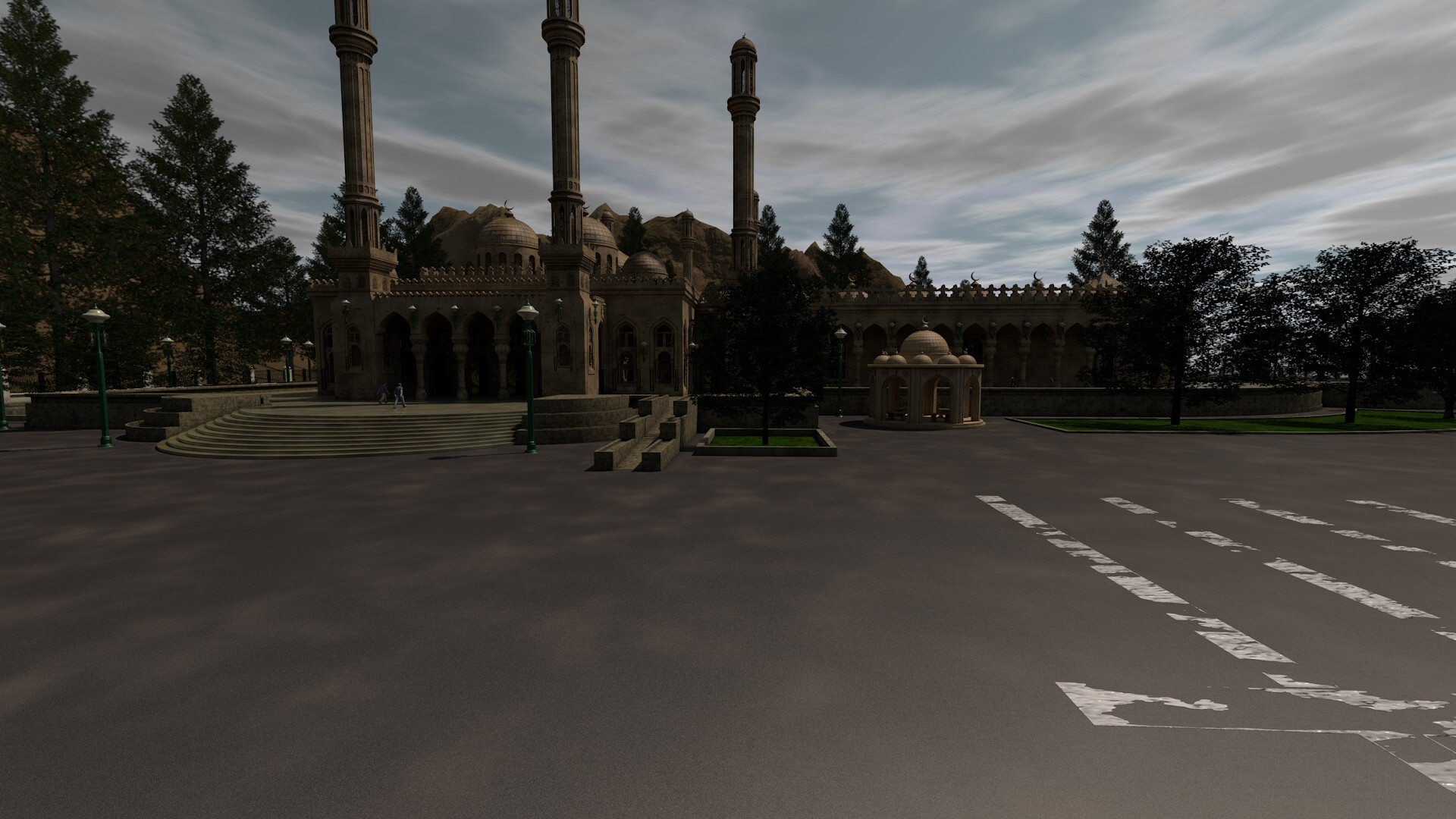 ArtStation - 3D modeling-Simulation of Al-Saleh Mosque Yemeni ...