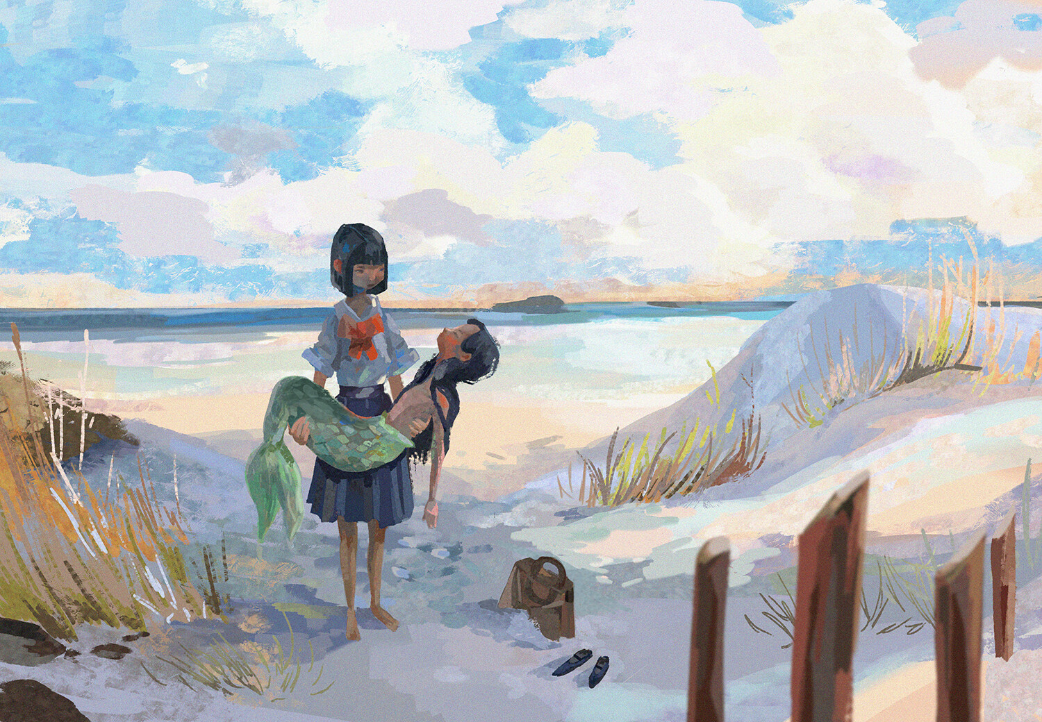 ArtStation - Rescuing mermaid