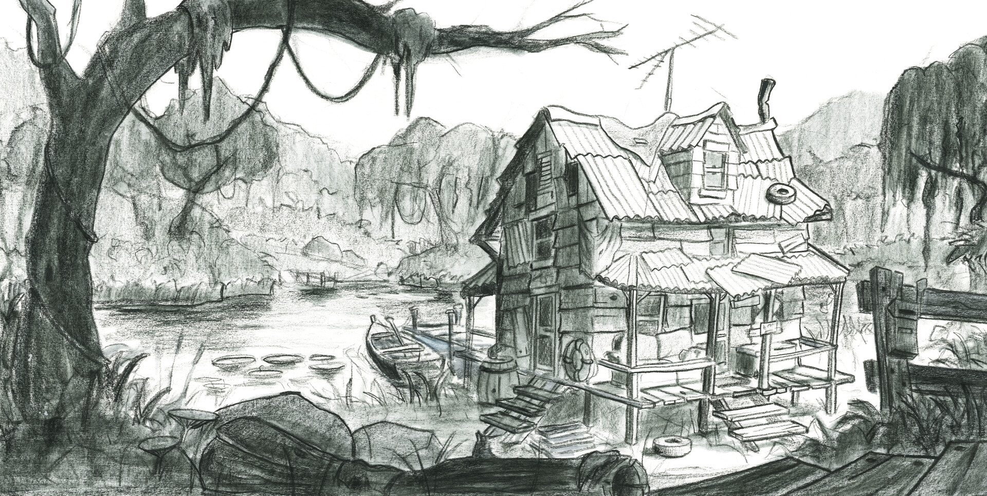 ArtStation - Riverside Shack