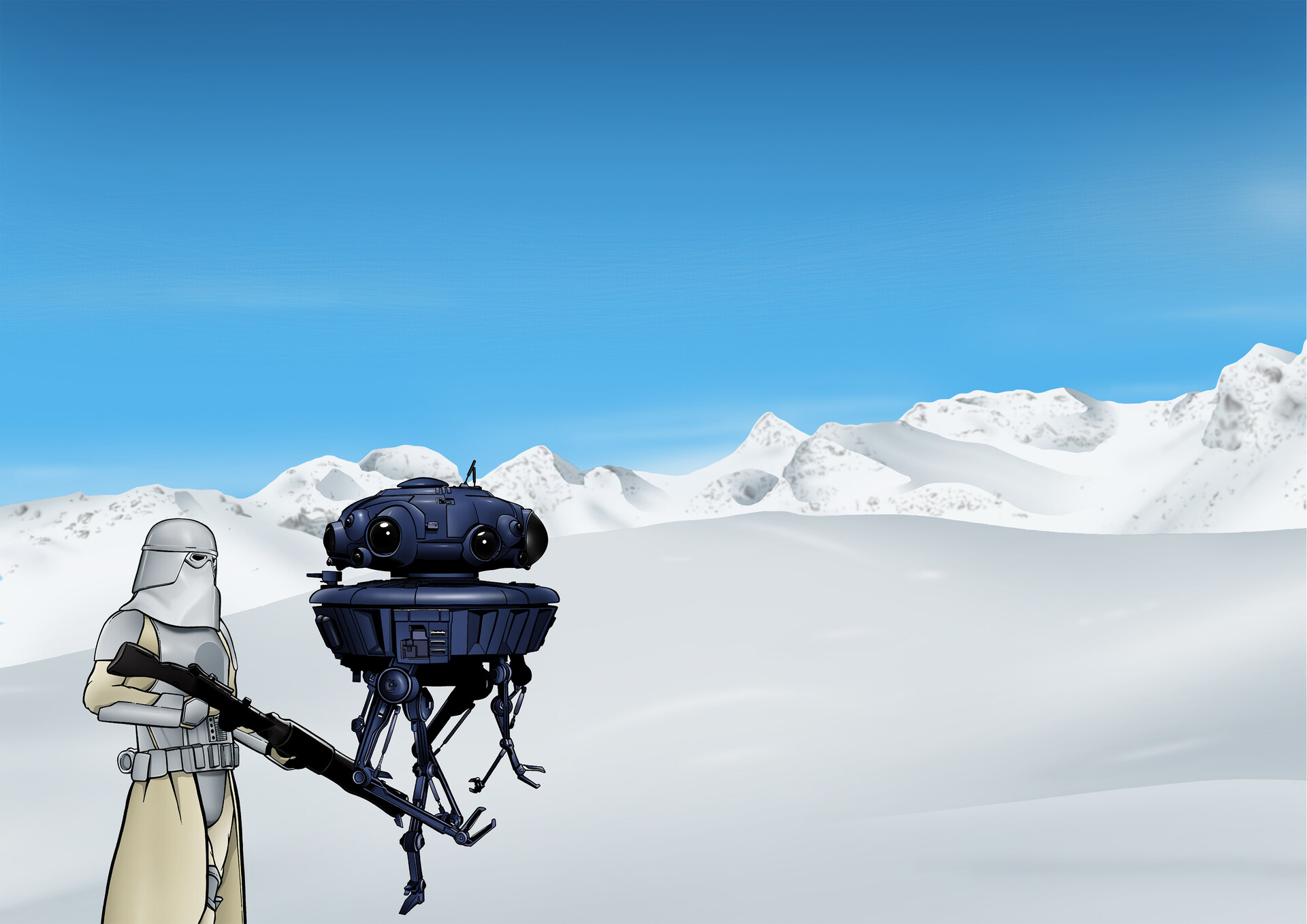ArtStation - Hoth in progress