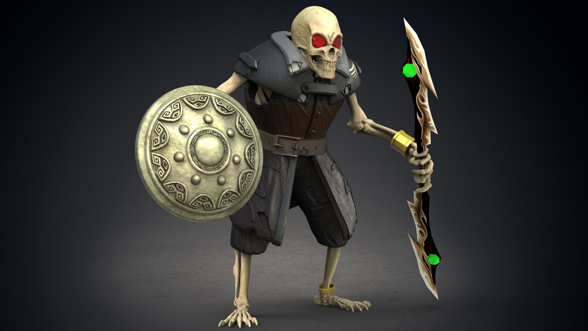 ArtStation - Skelton Pirate (Game Ready)