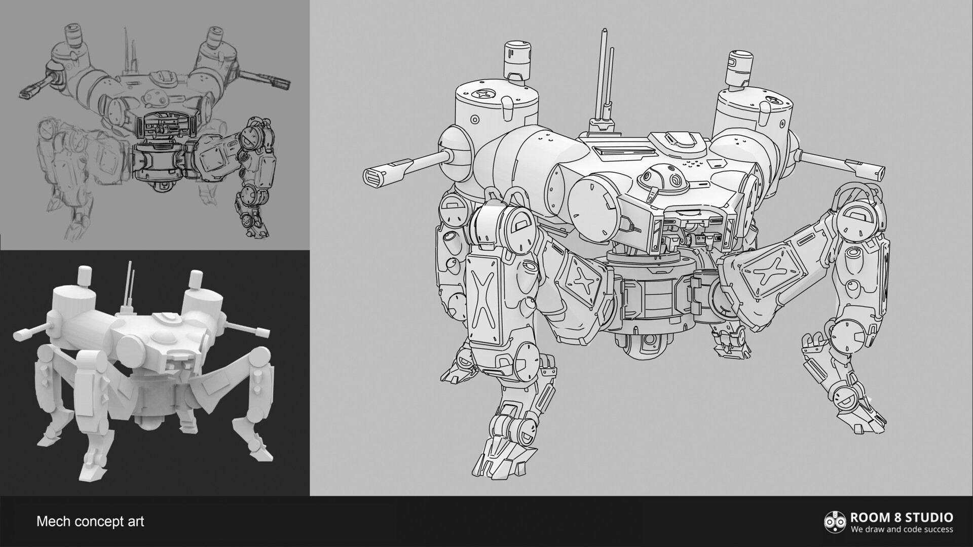 ArtStation - Mech Concept art, Andrei Artefact