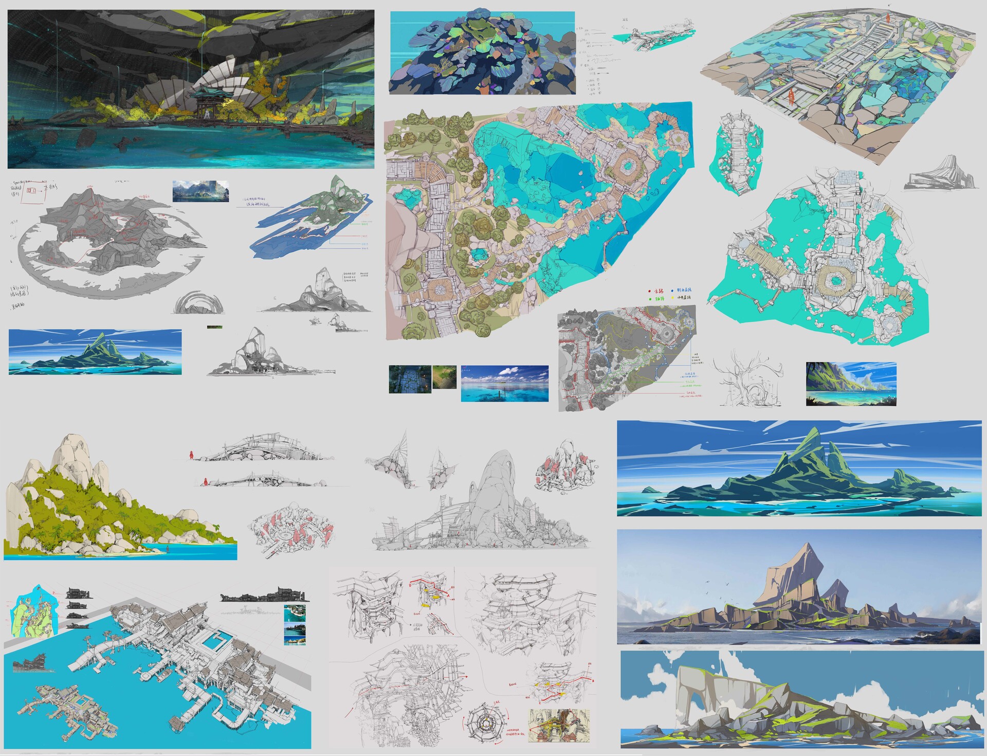 ArtStation - island ecosystem design