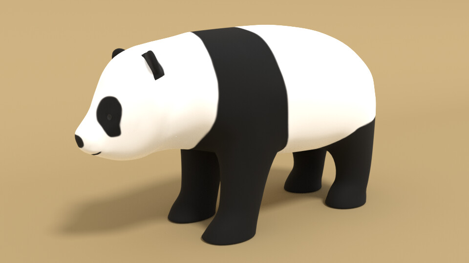 chroma 3D - Cartoon Panda Bear