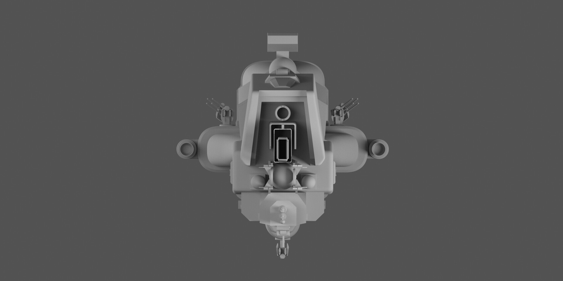 Erik Rolfson - UNSC 'Gladius'-class Heavy Corvette WIP