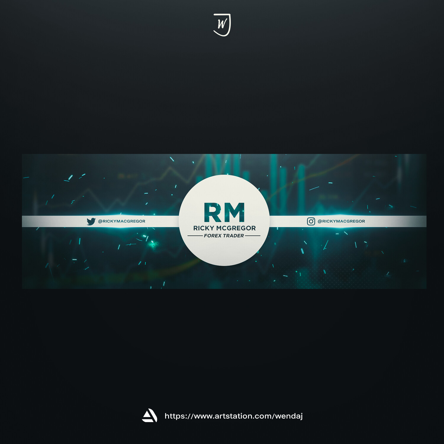 ArtStation - Custom Designed Twitter Header for RM
