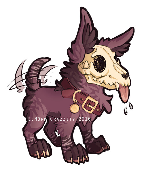 how to draw a furry skull