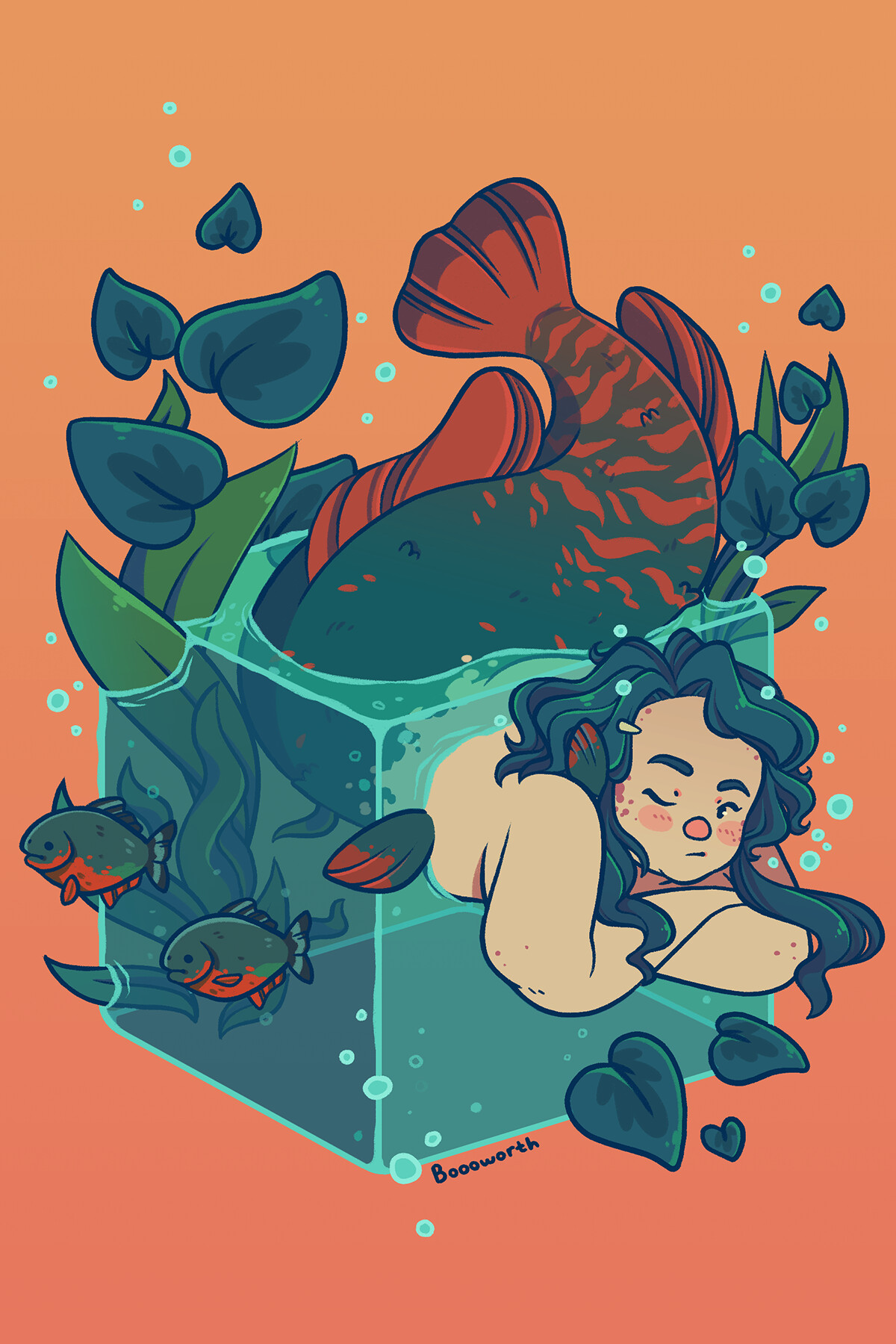 ArtStation - Fat Mermaid Zine Piece