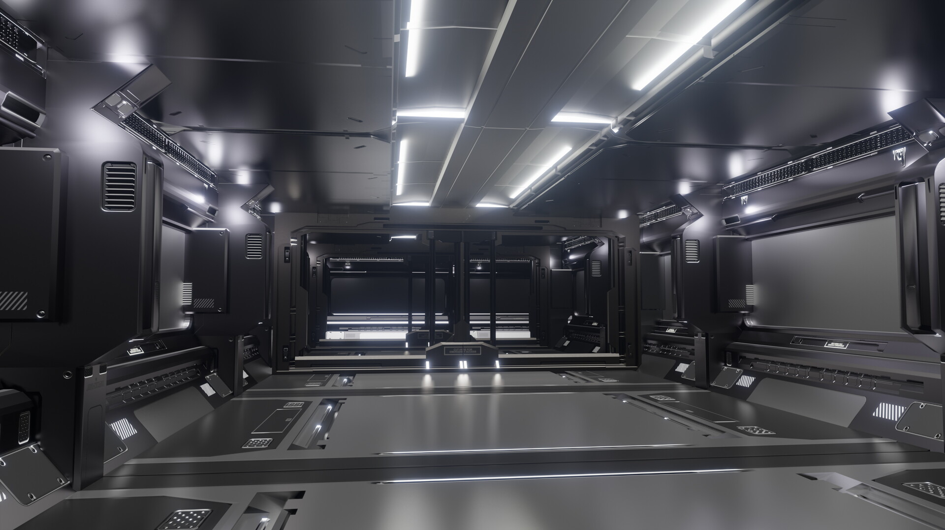 ArtStation - Science fiction corridor