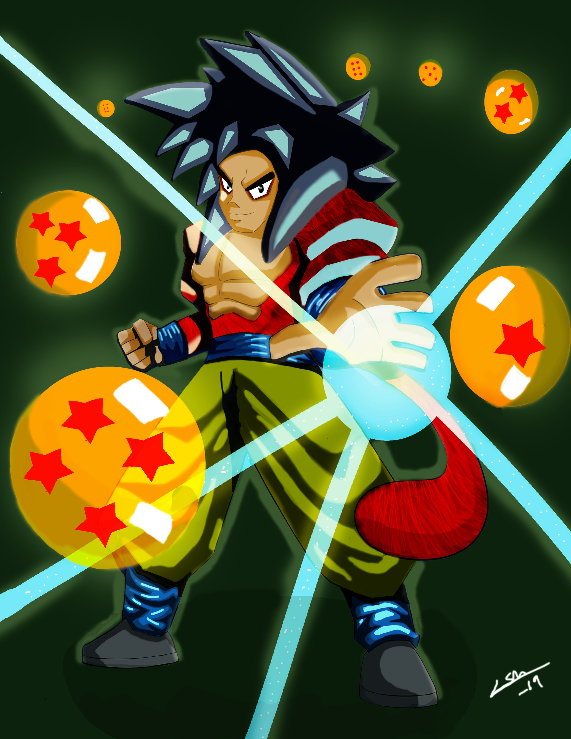 ArtStation - Power Up! Goku