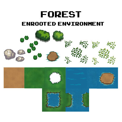 Marah Conggas - Enrooted Environment and Item Sprites