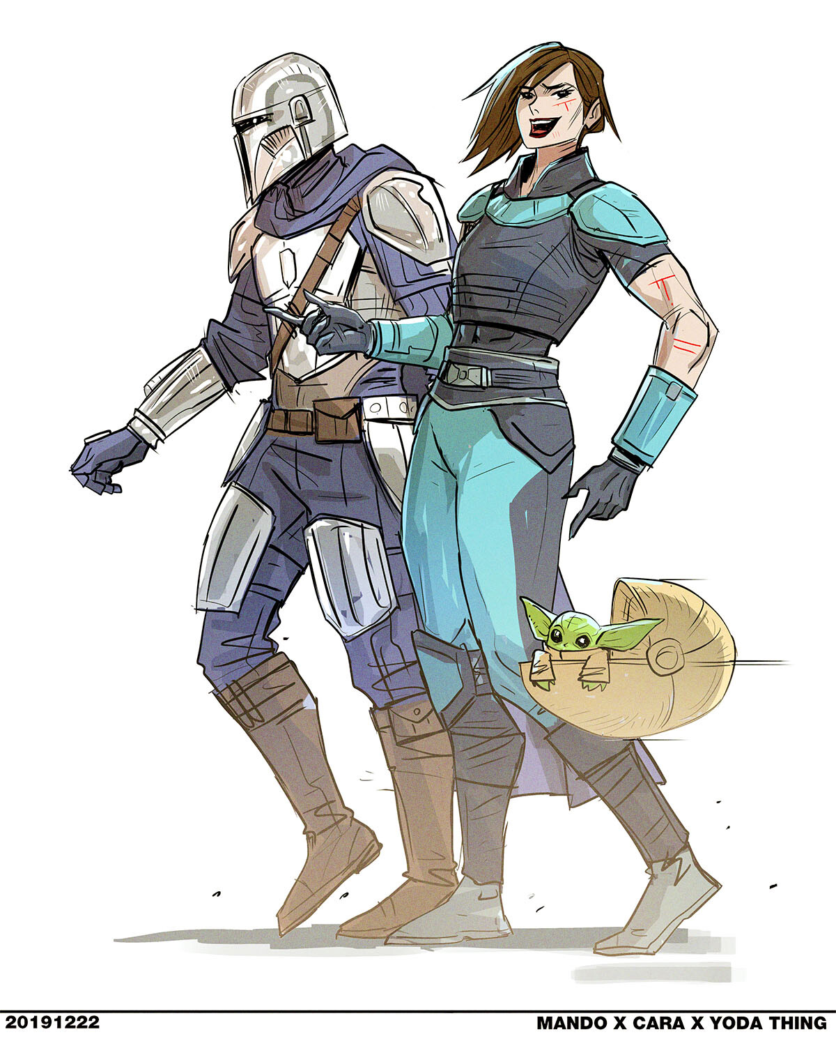 ArtStation - Mando and friends