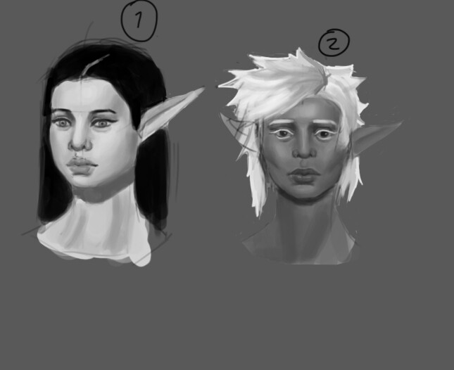 ArtStation - Elf Face Variations