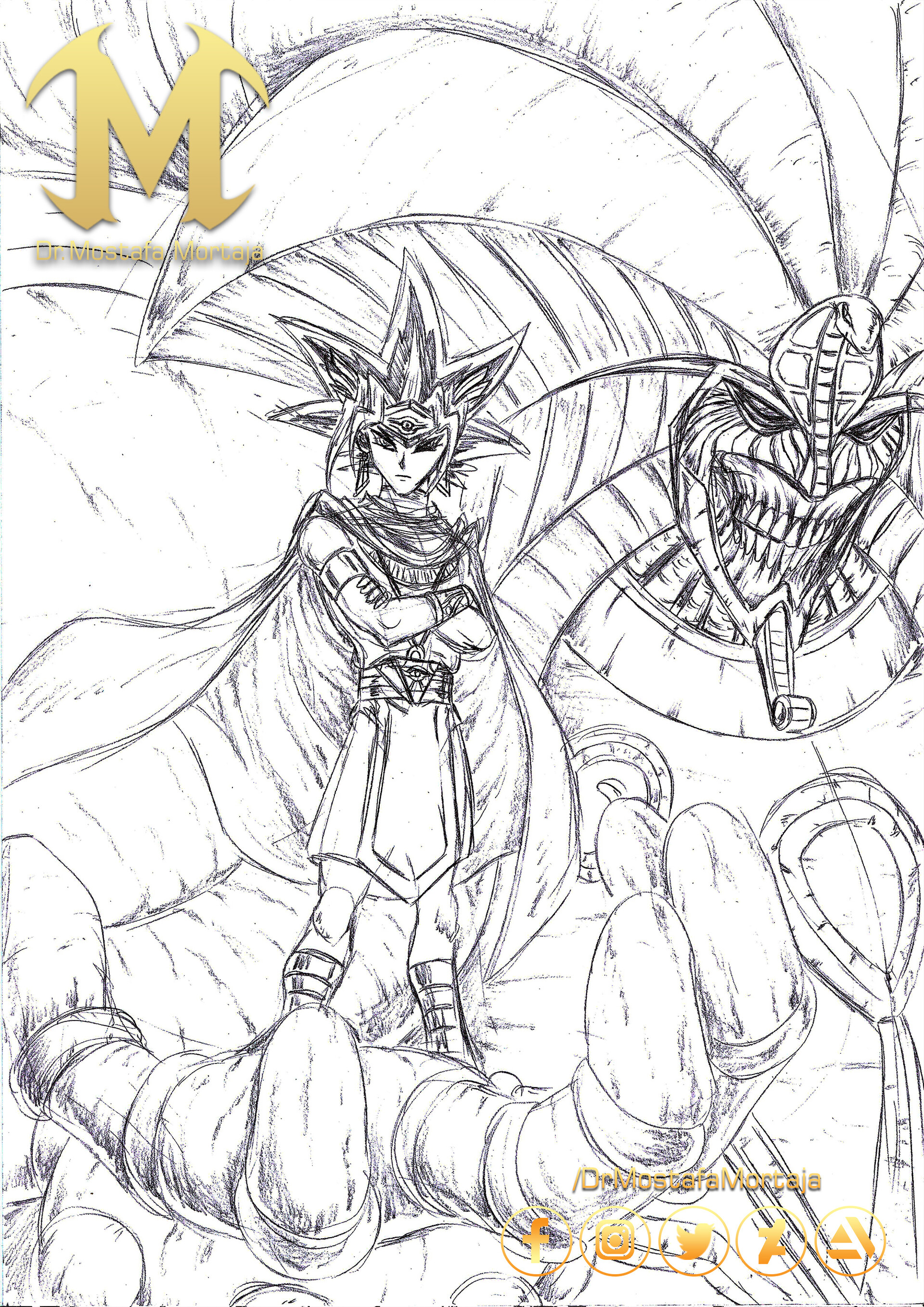 exodia coloring pages