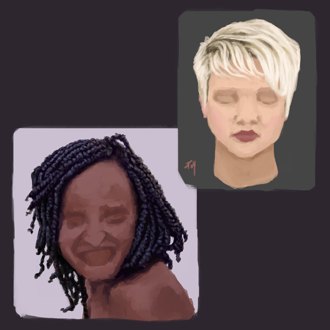 ArtStation - Hair study with @pexels