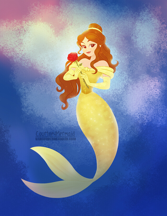ArtStation - Princess Belle - Mermaid