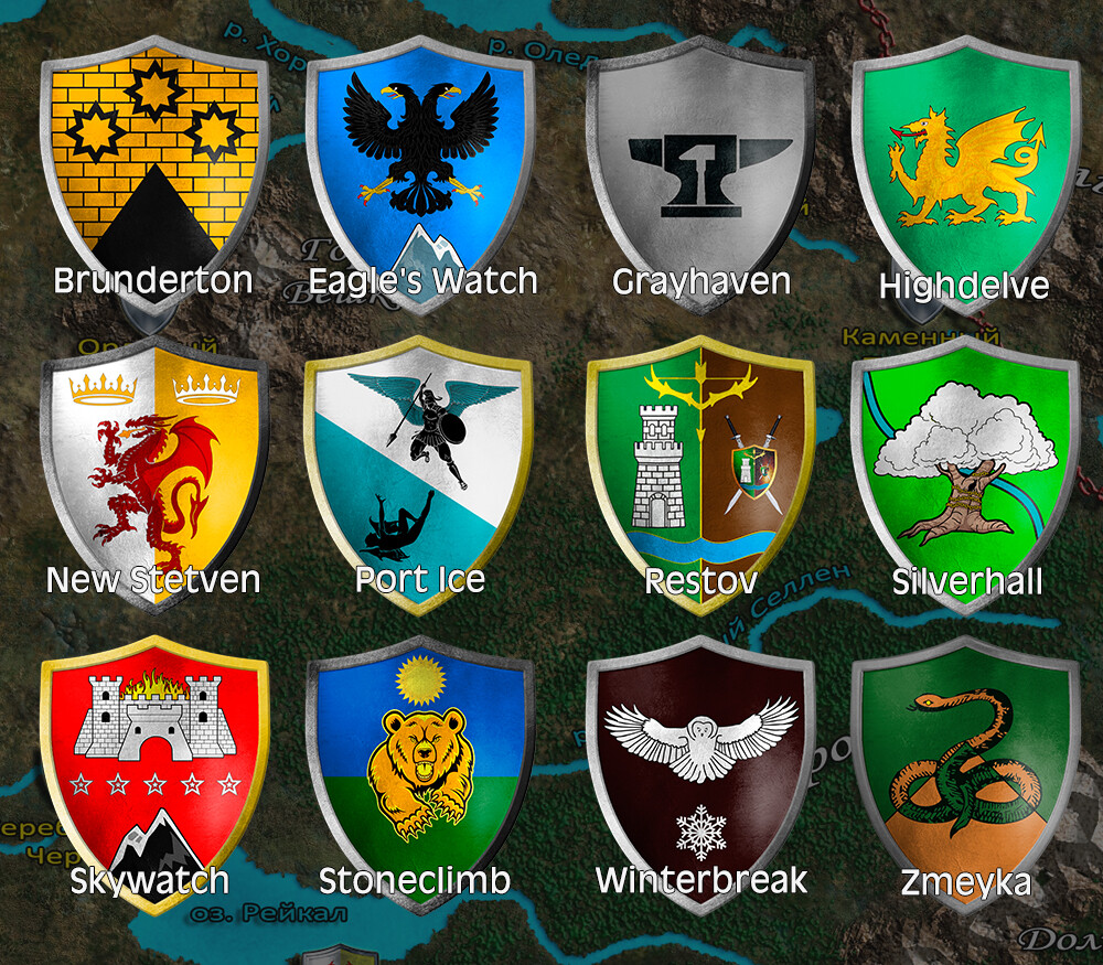 ArtStation - Fanon Golarion's heraldry