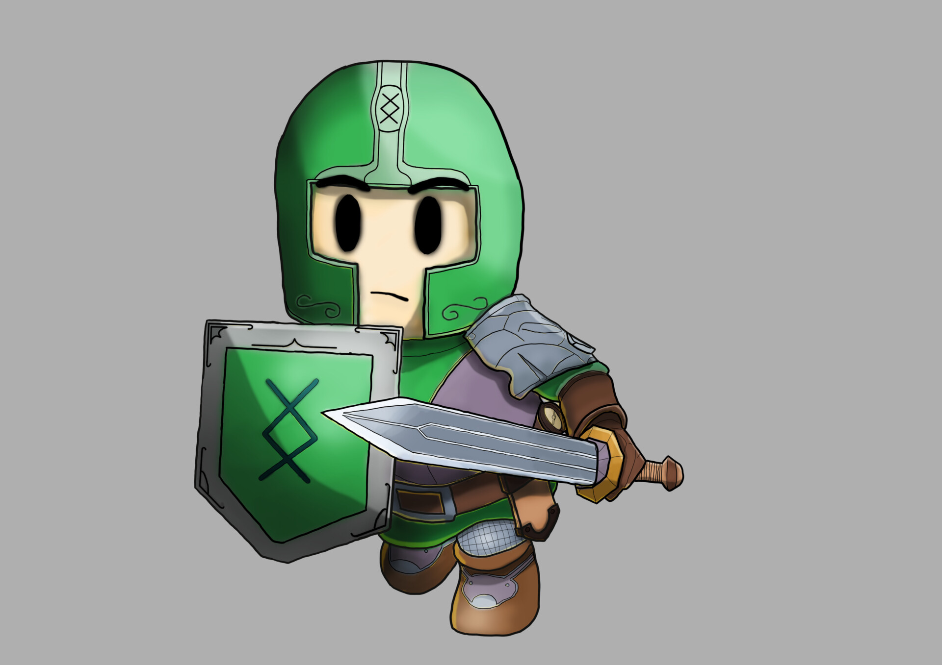 ArtStation - [Character Design] Dungeon Warrior concept