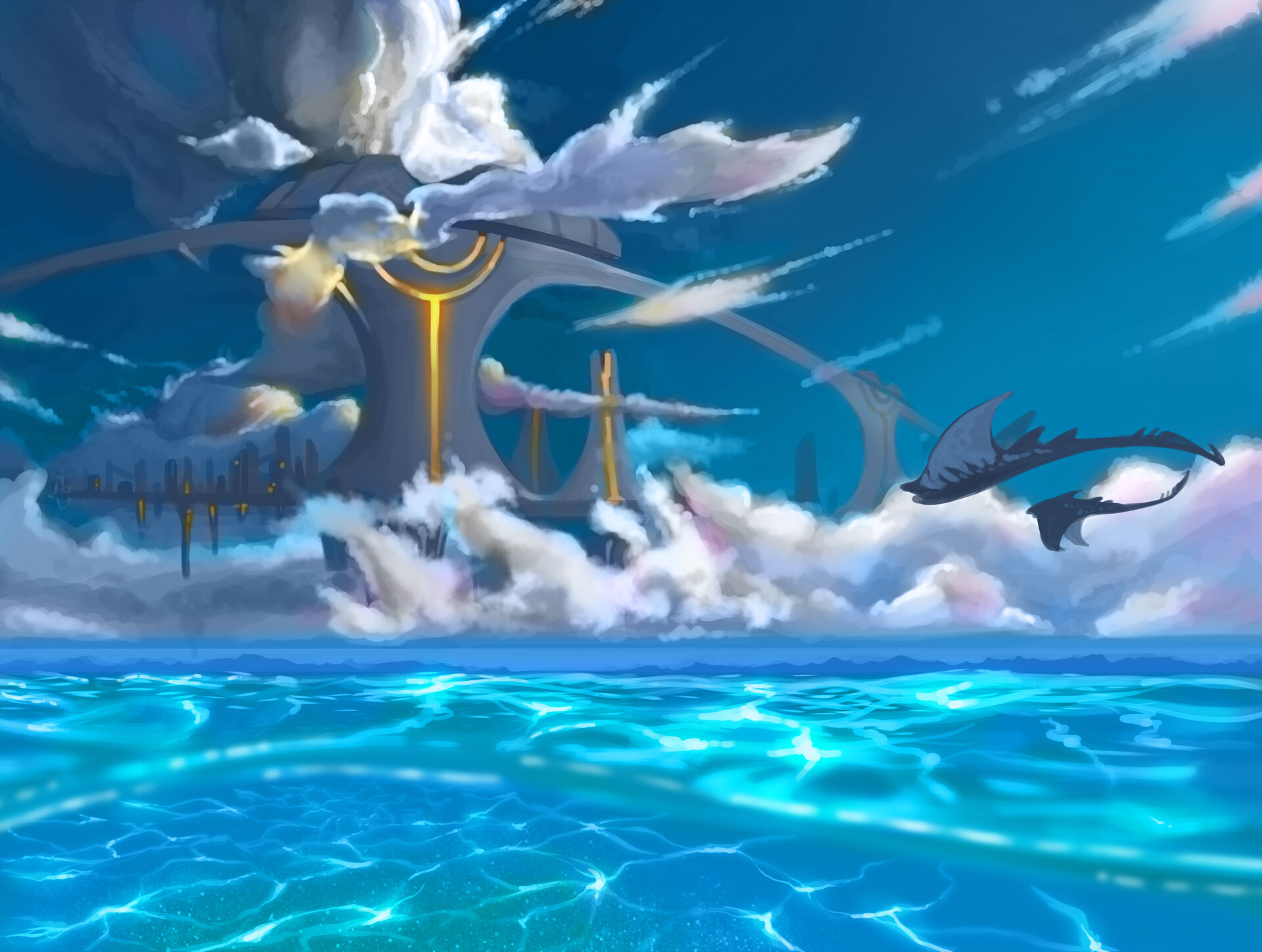 Bethany Walters - City on the Clouds Concept Art