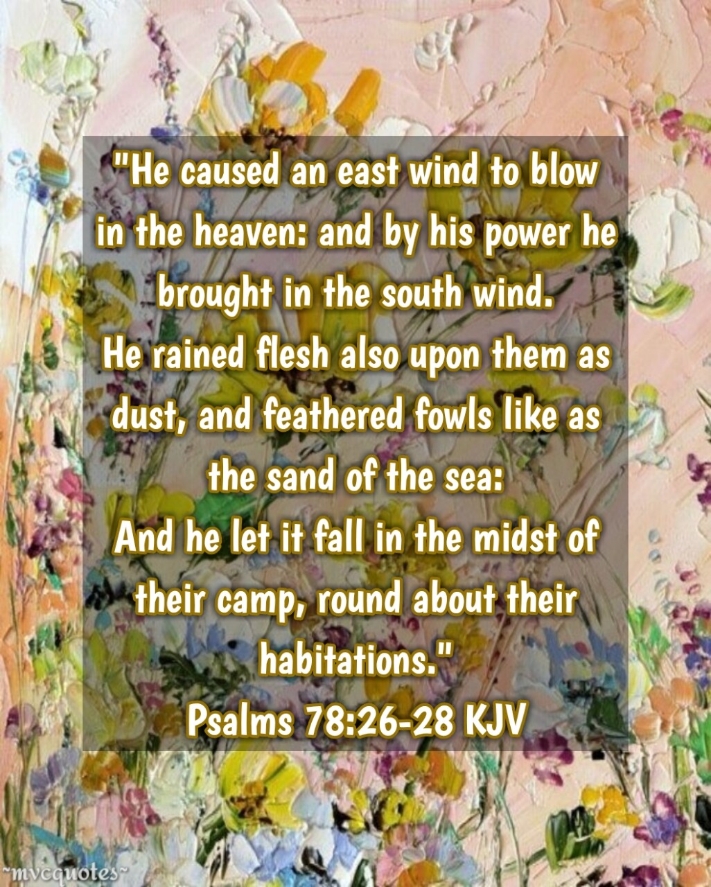 Bible Quotes by MVCquotes - Psalms 78:26-28