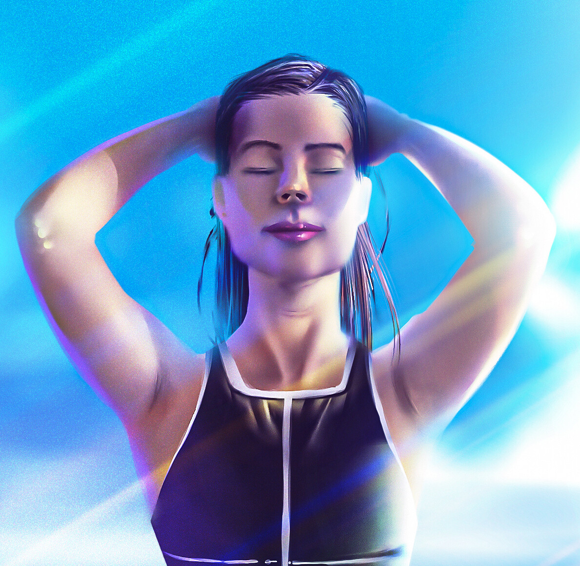 Juan Carlos Guzman Enji Night Bikini Fan Art