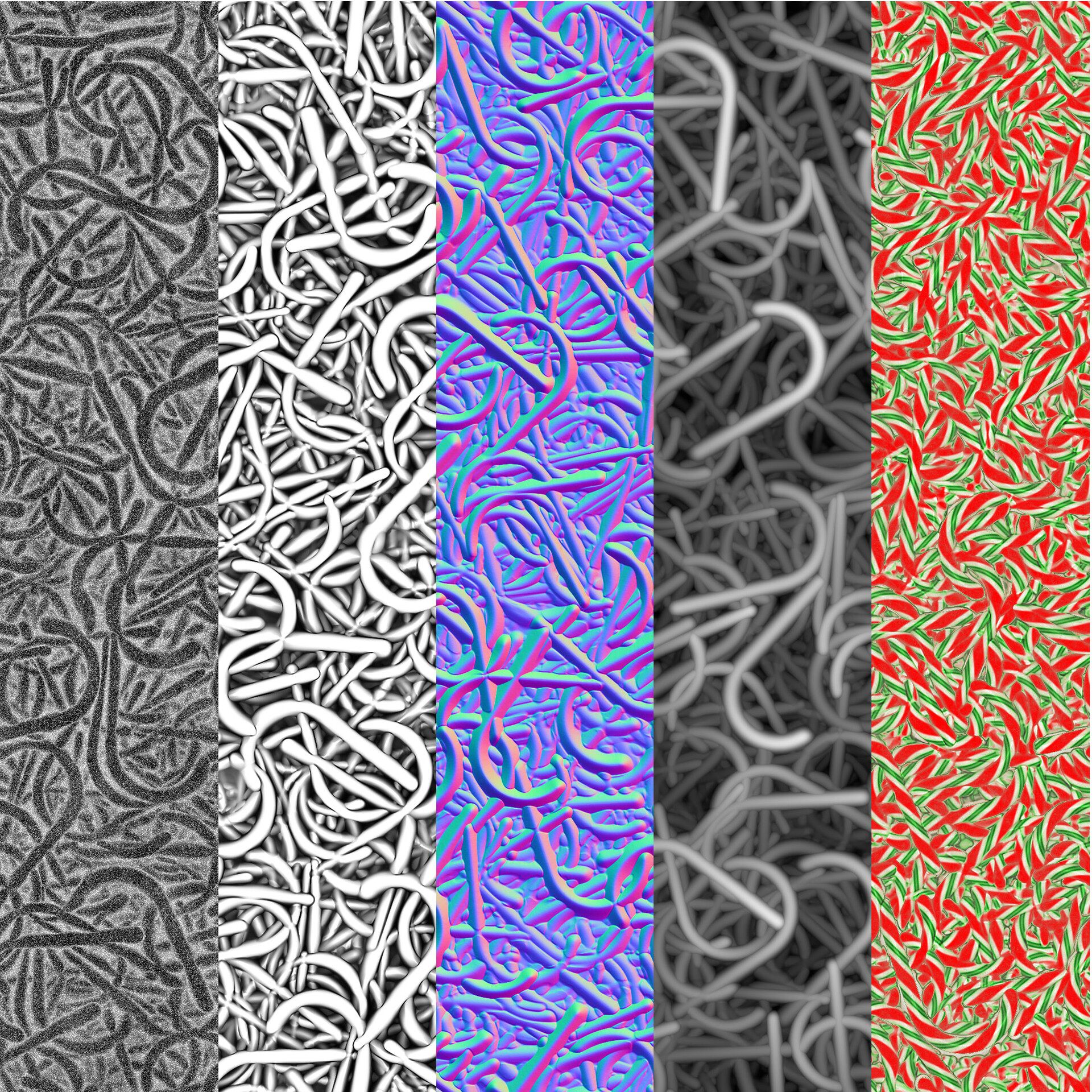 Jacky Teoh - Candy Cane Substance Material