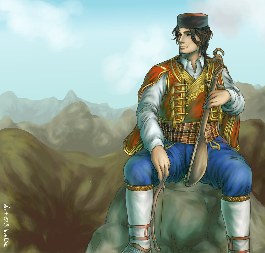 ArtStation - OC in Montenegrin National Costume