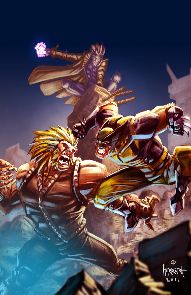 ArtStation - Wolverine/Sabretooth/Gambit