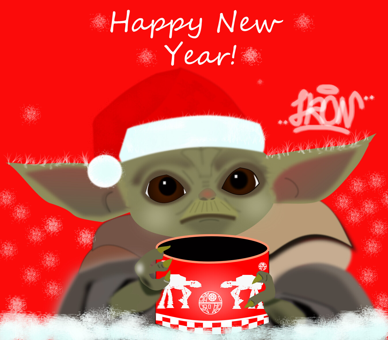ArtStation - Christmas Baby Yoda