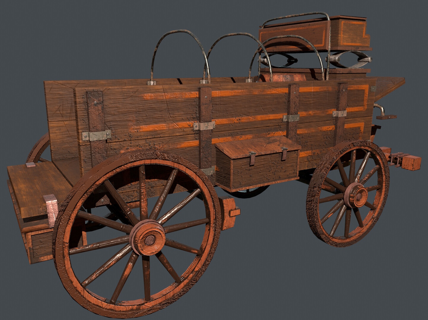 ArtStation - Horse-drawn Wagon