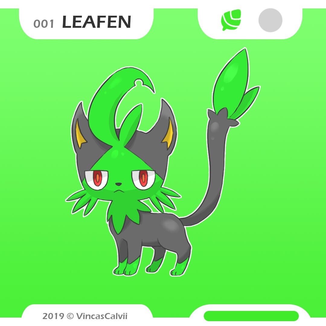 VincasCalvii - Fakemon 001 - LEAFEN