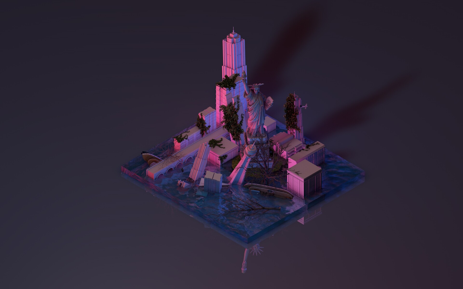 David Huys - End Of Days Low Poly 3d Cinema 4d