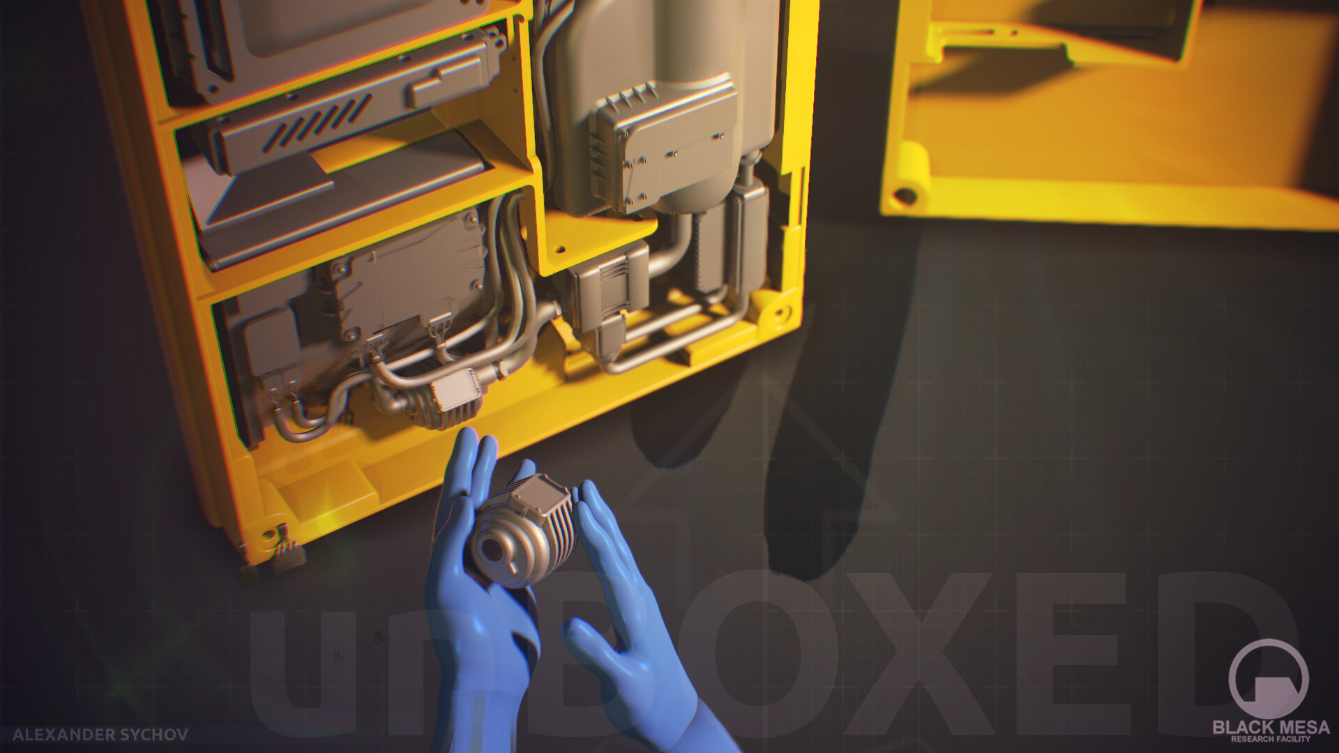 Oleksandr Sychov - HEV Suit Charger - Half Life Fan Art