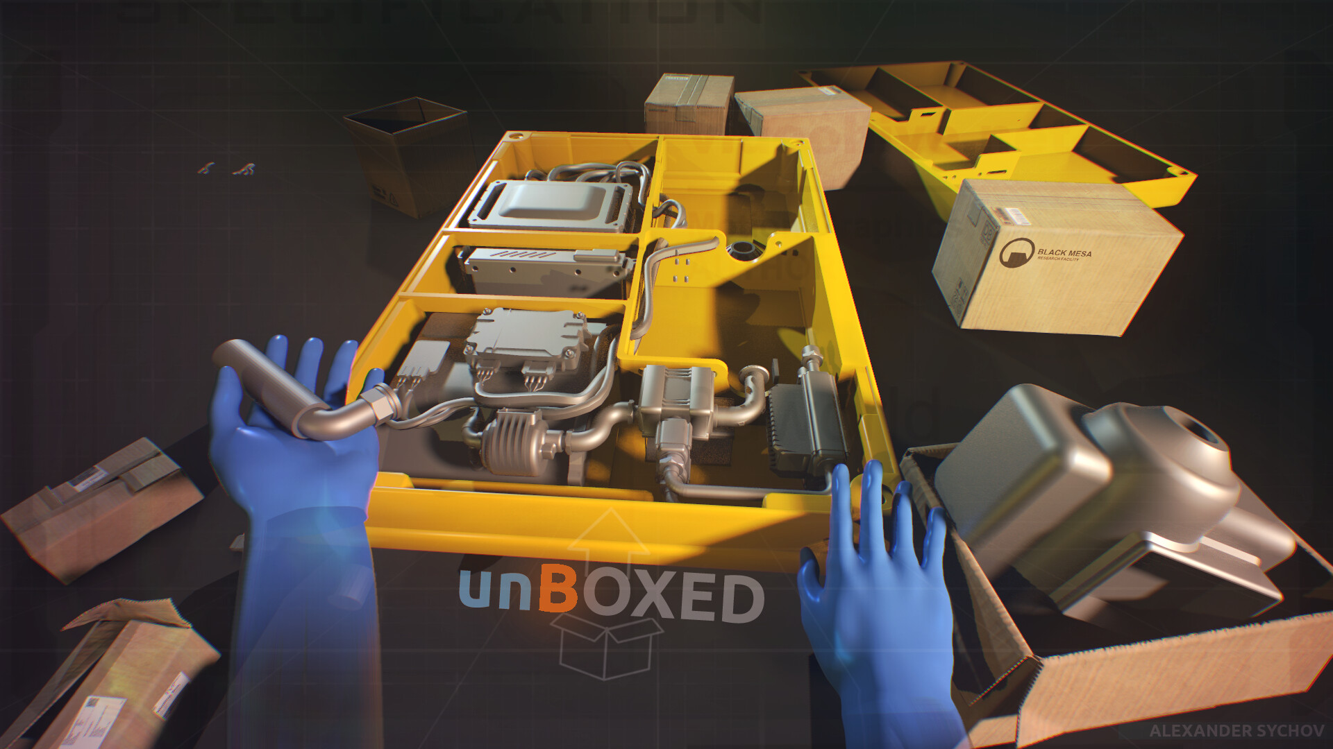 Oleksandr Sychov - HEV Suit Charger - Half Life Fan Art