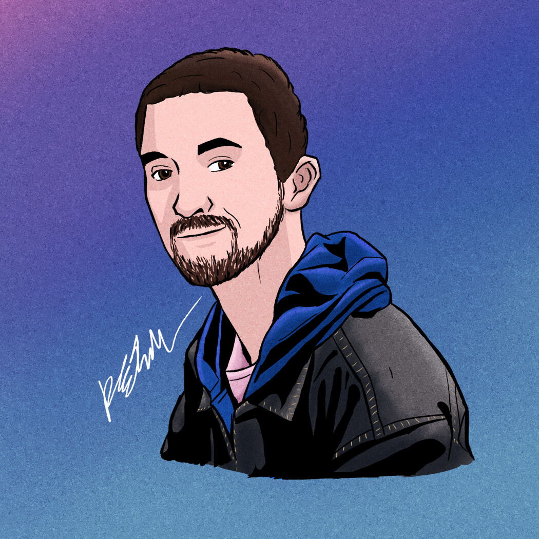 ArtStation - Self portrait-comic style