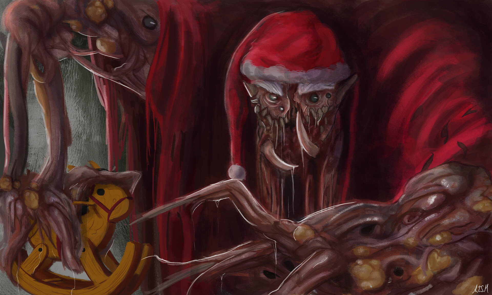 ArtStation - Merry Horror Christmas