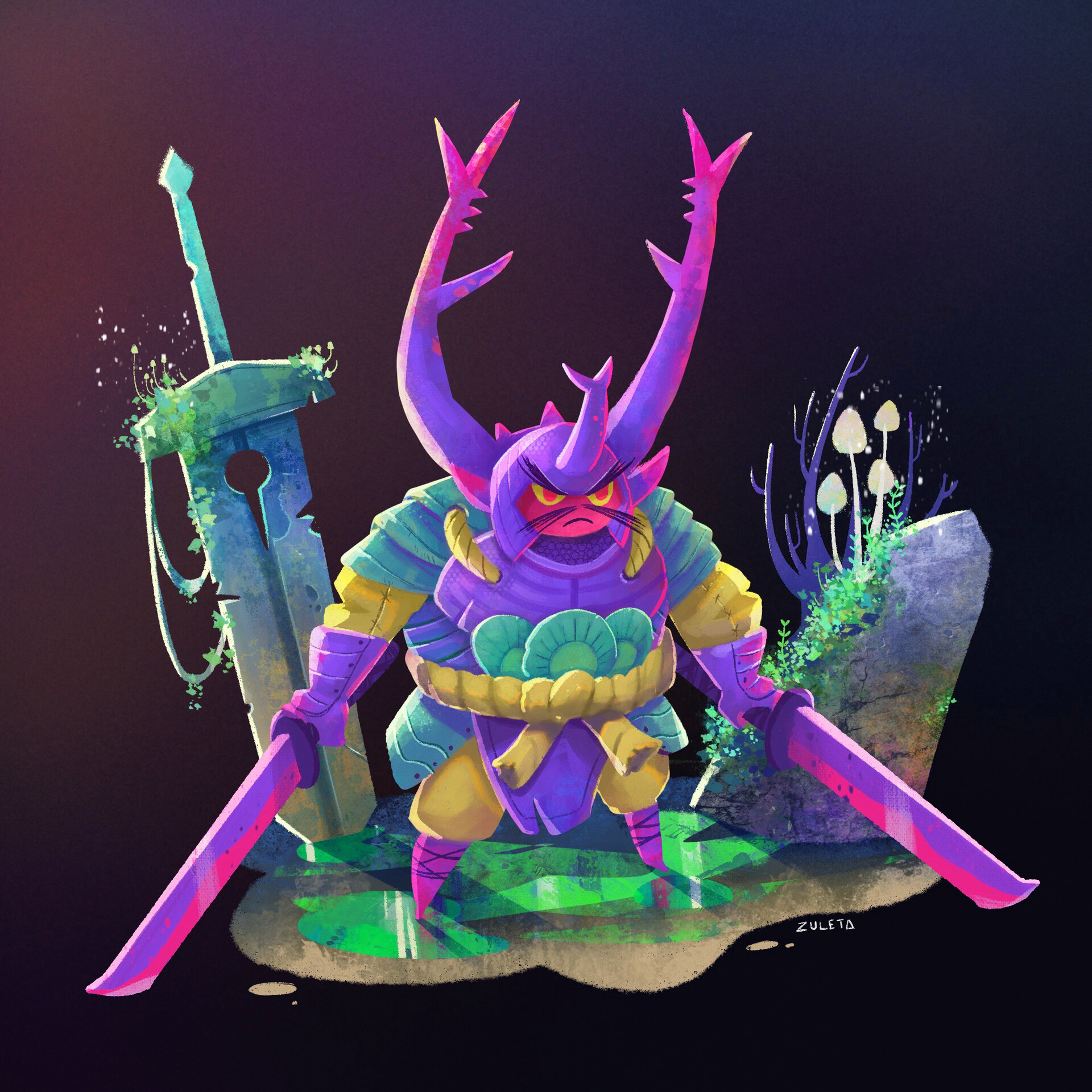 ArtStation - Beetle Samurai