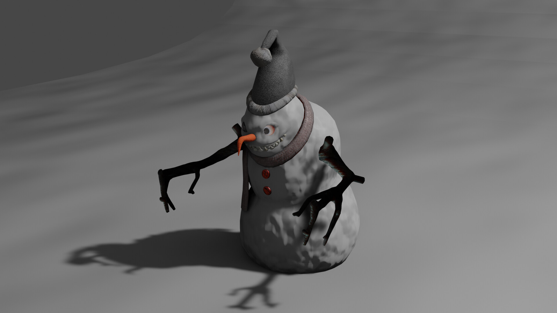 ArtStation - Snowman terror Christmas