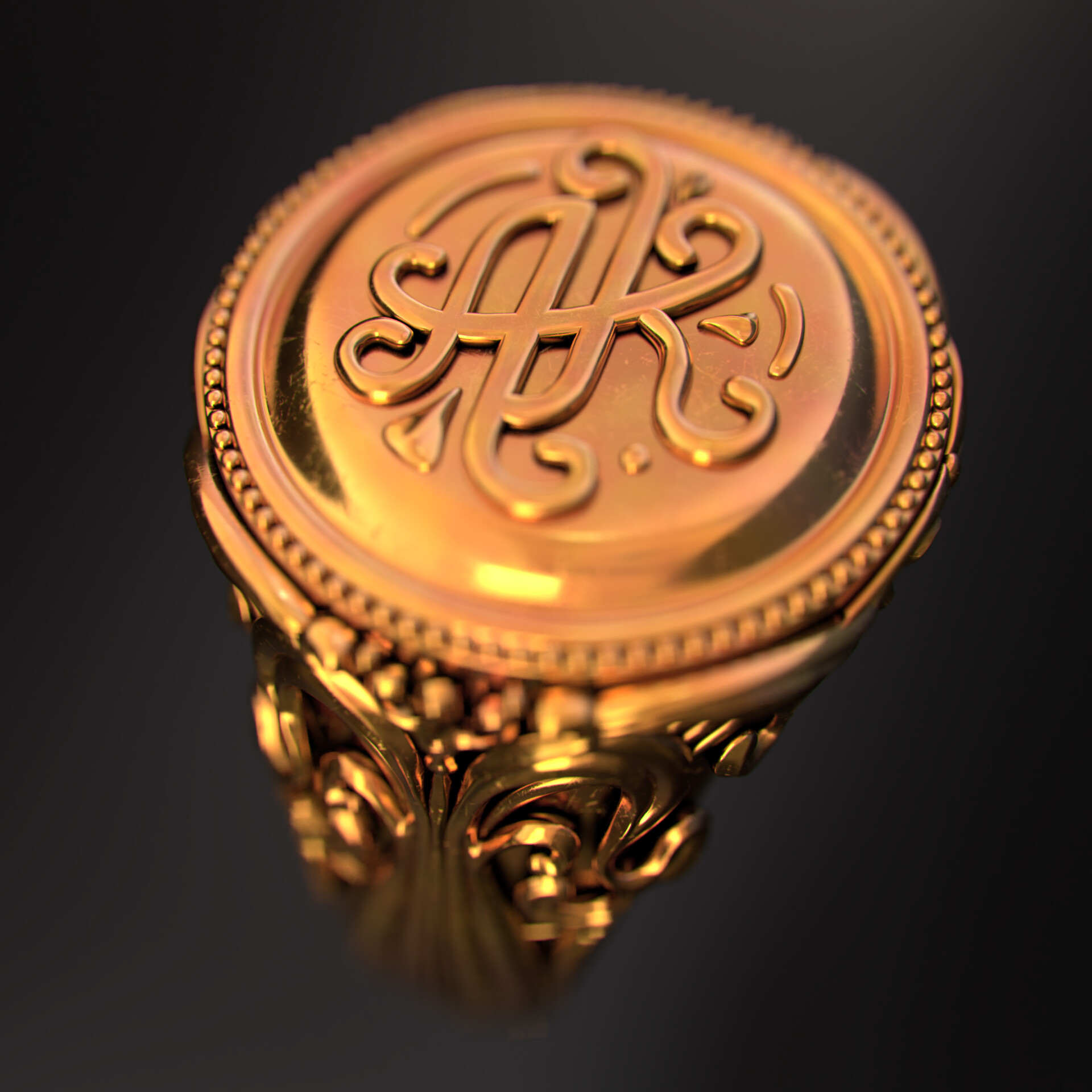 Alex Koronevskiy - Ring model. Modeling with Blender 2.8. Textured with ...