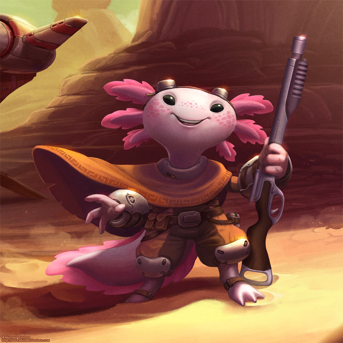 Michael Dashow - Max Throttle, axolotl adventurer