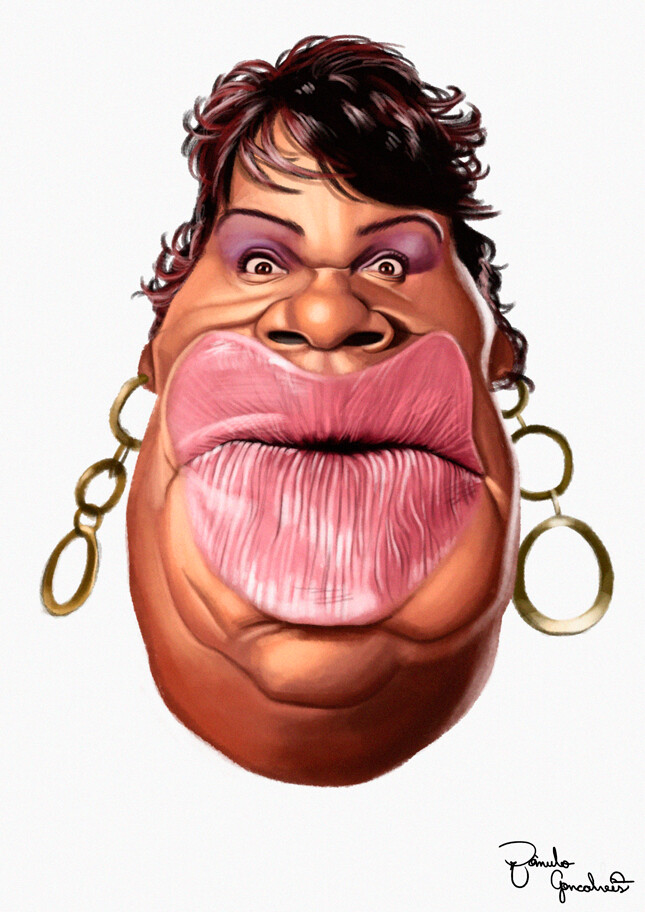 Rômulo Gonçalves - Caricatura da personagem Rasputia