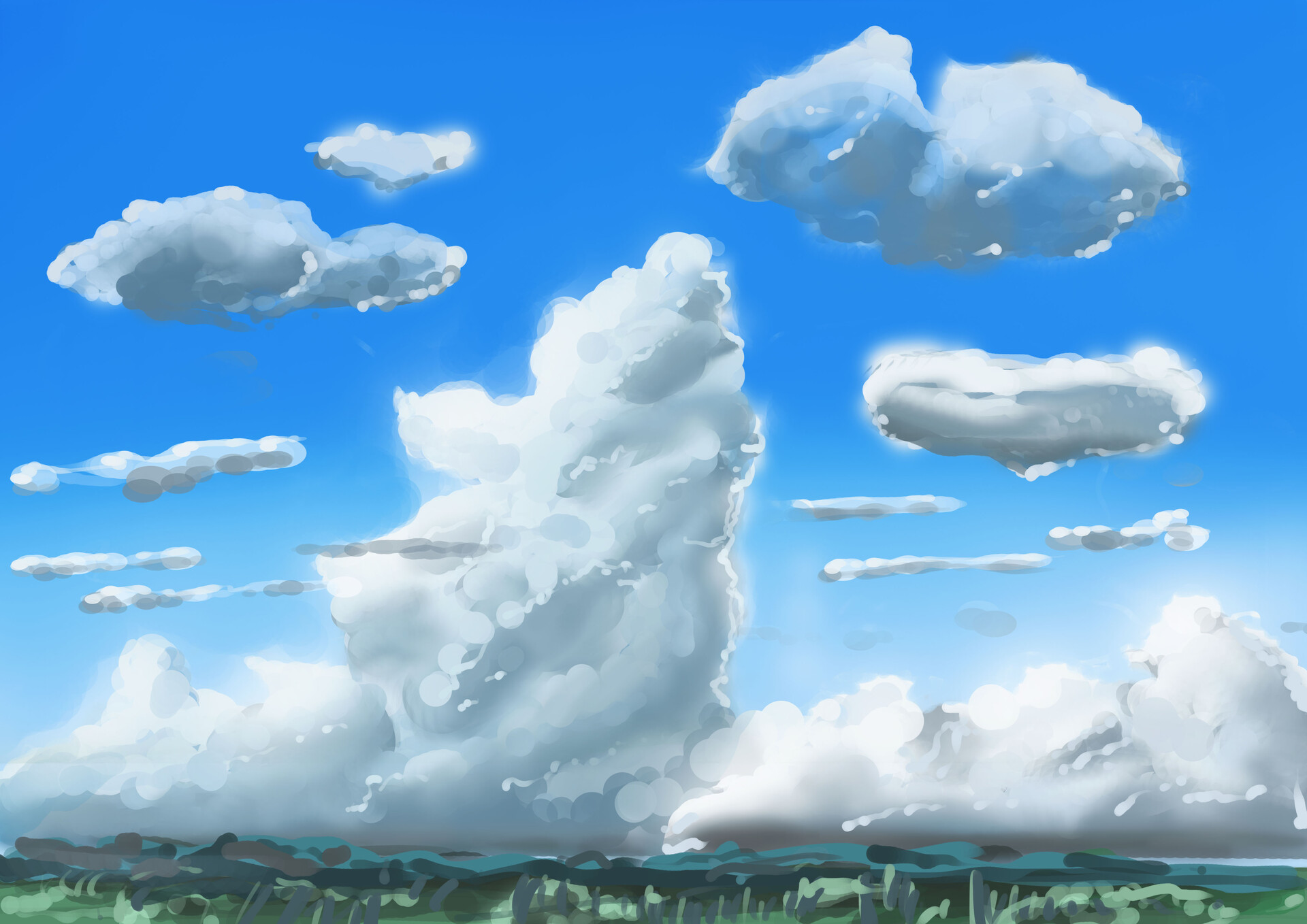 ArtStation - Cloud Painting Practice
