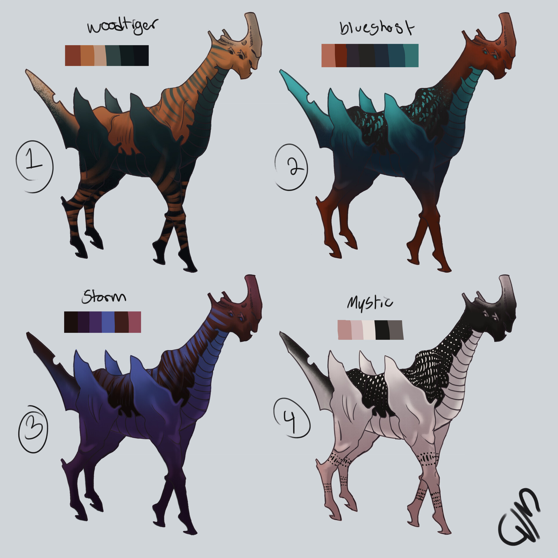 ArtStation - Lava creature color concept