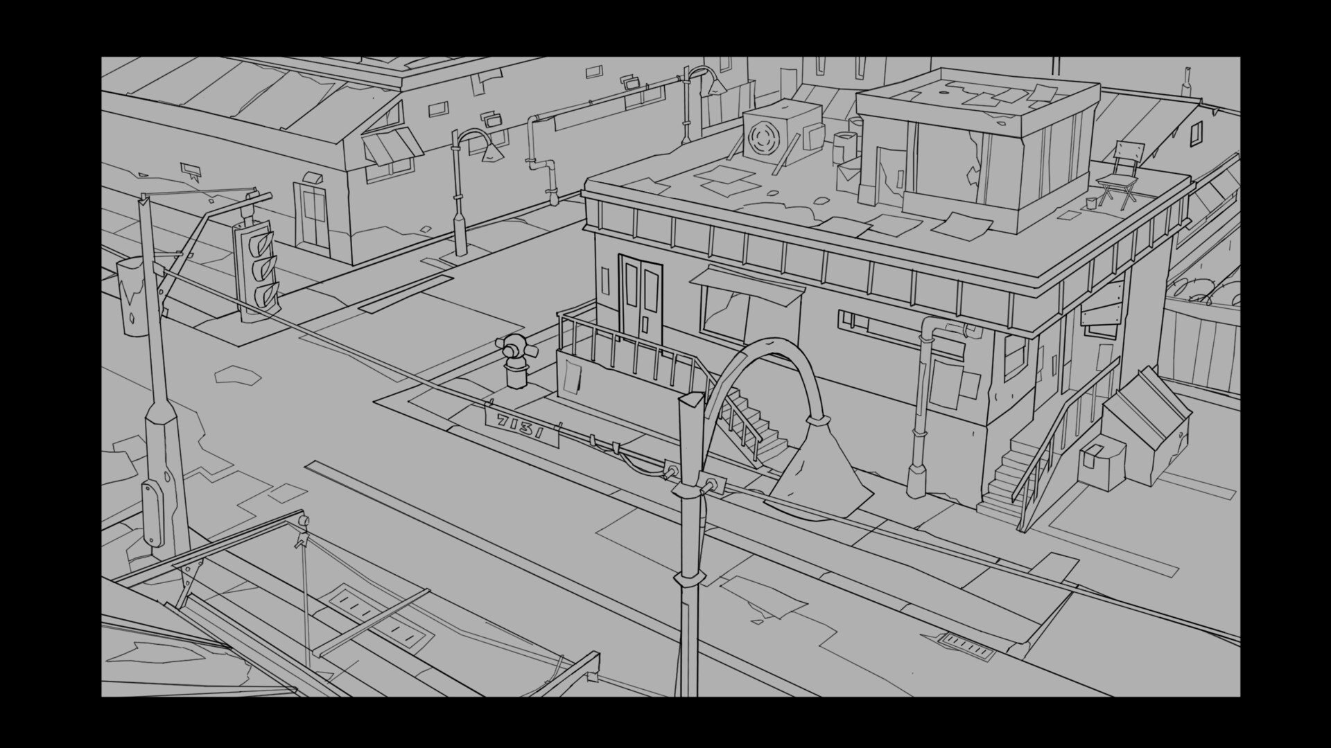 ArtStation - The street off my patio