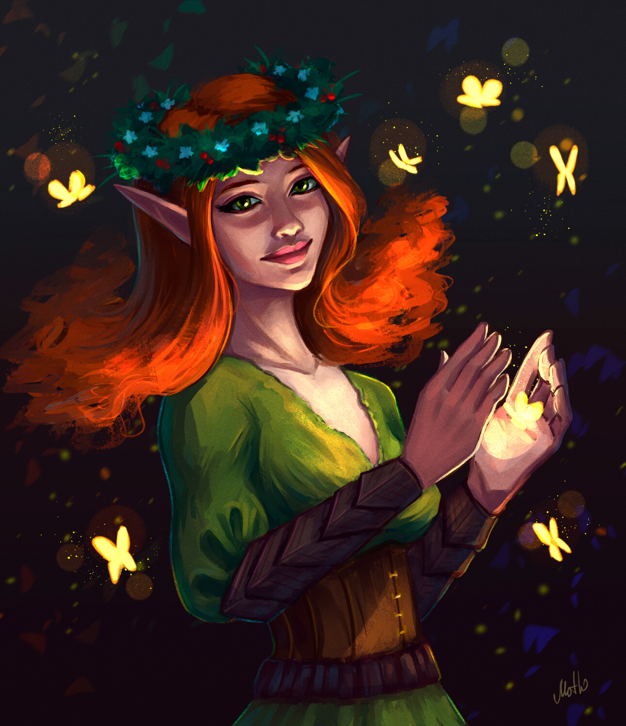 ArtStation - Moth princess