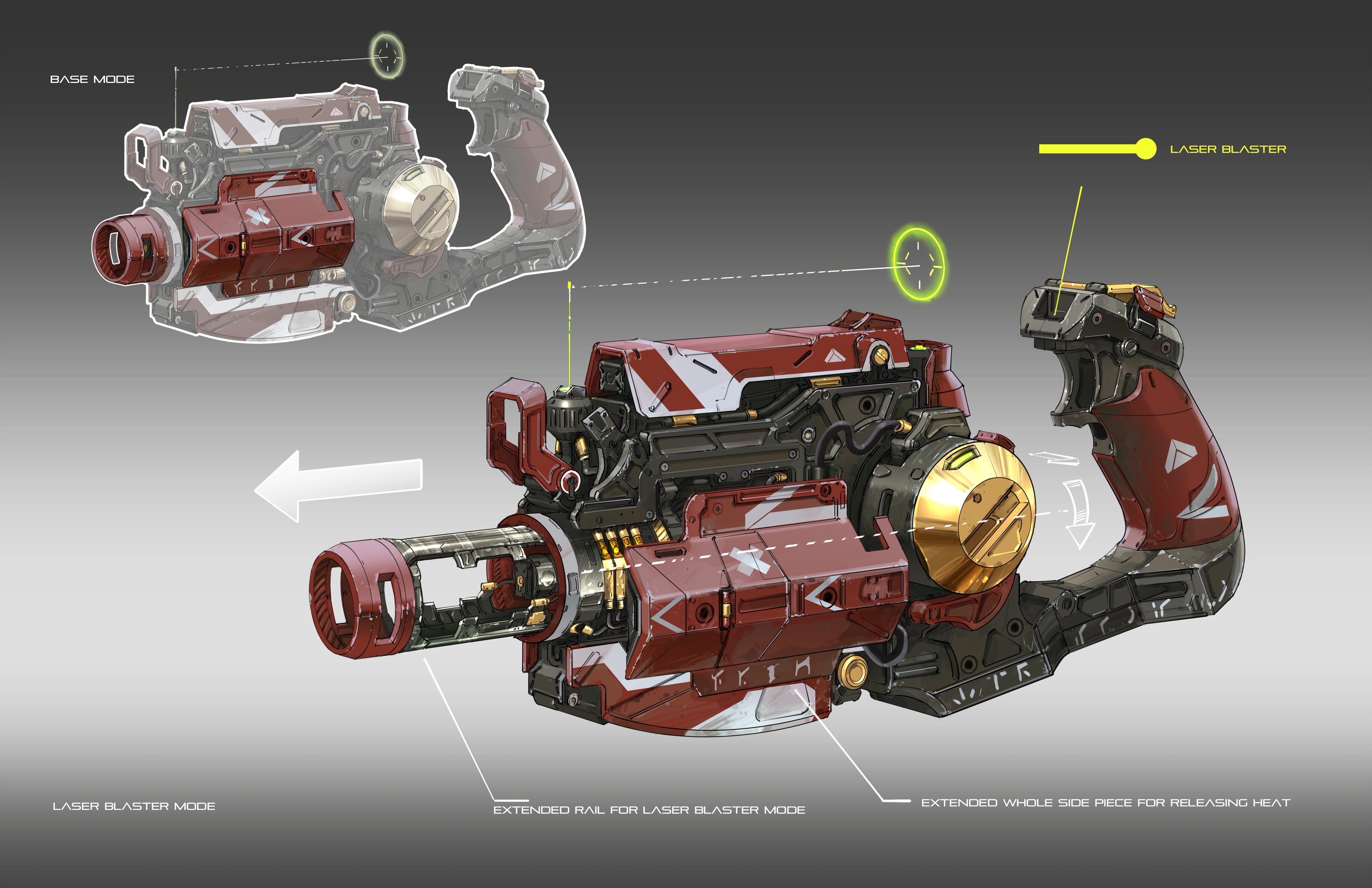 Longque Chen - Alien gun concept design